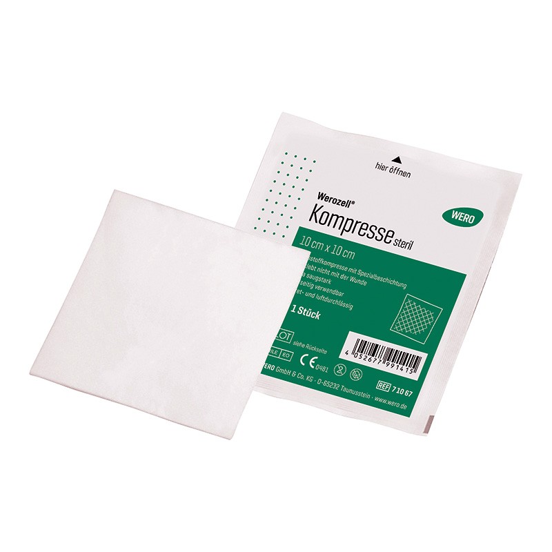 Kompresse Werozell®, 10 x 10 cm, 100 Stk.